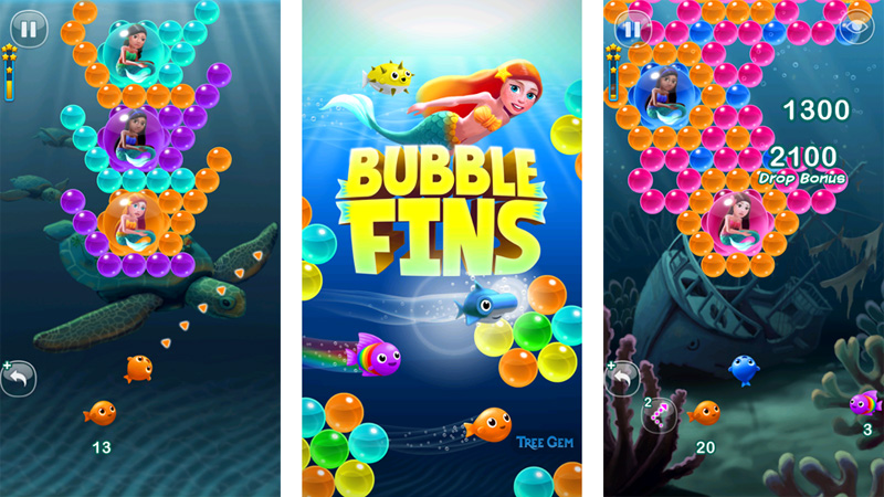 Bubble Fins на андроид скачать бесплатно с «Игроид»